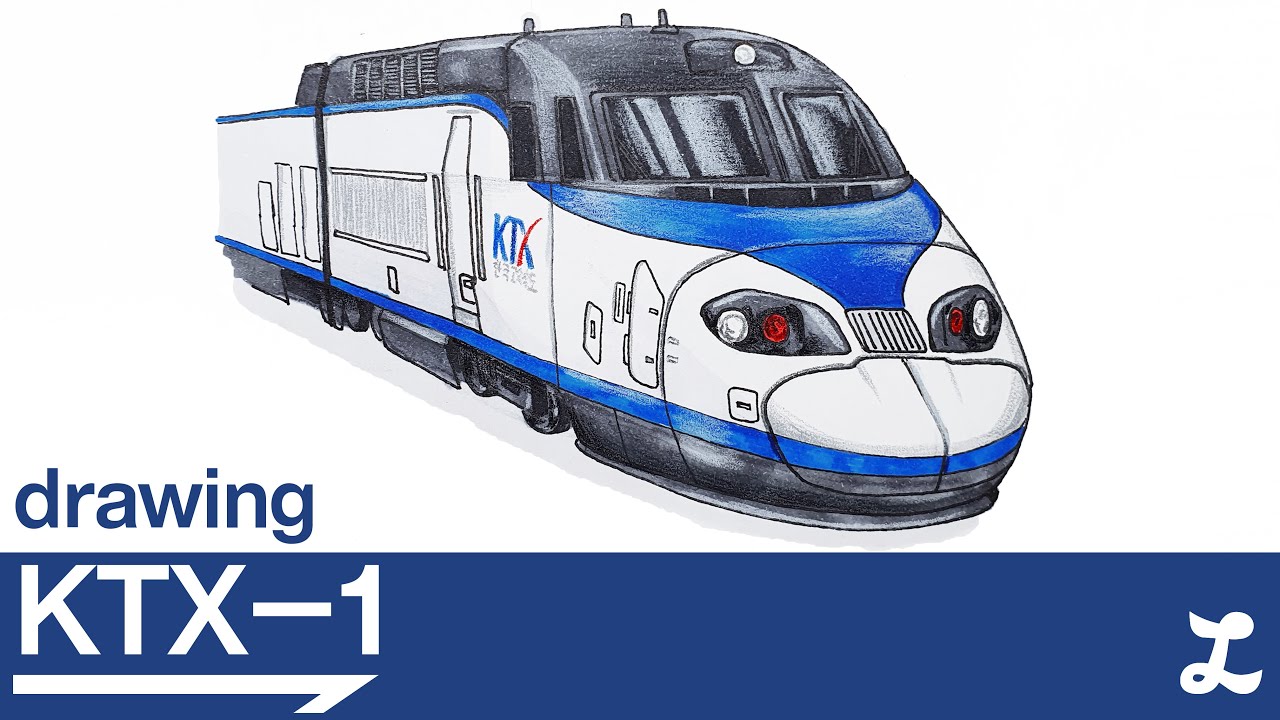 KTX-1 고속열차 그리기 (KTX-1) _아트고 RAIL - YouTube