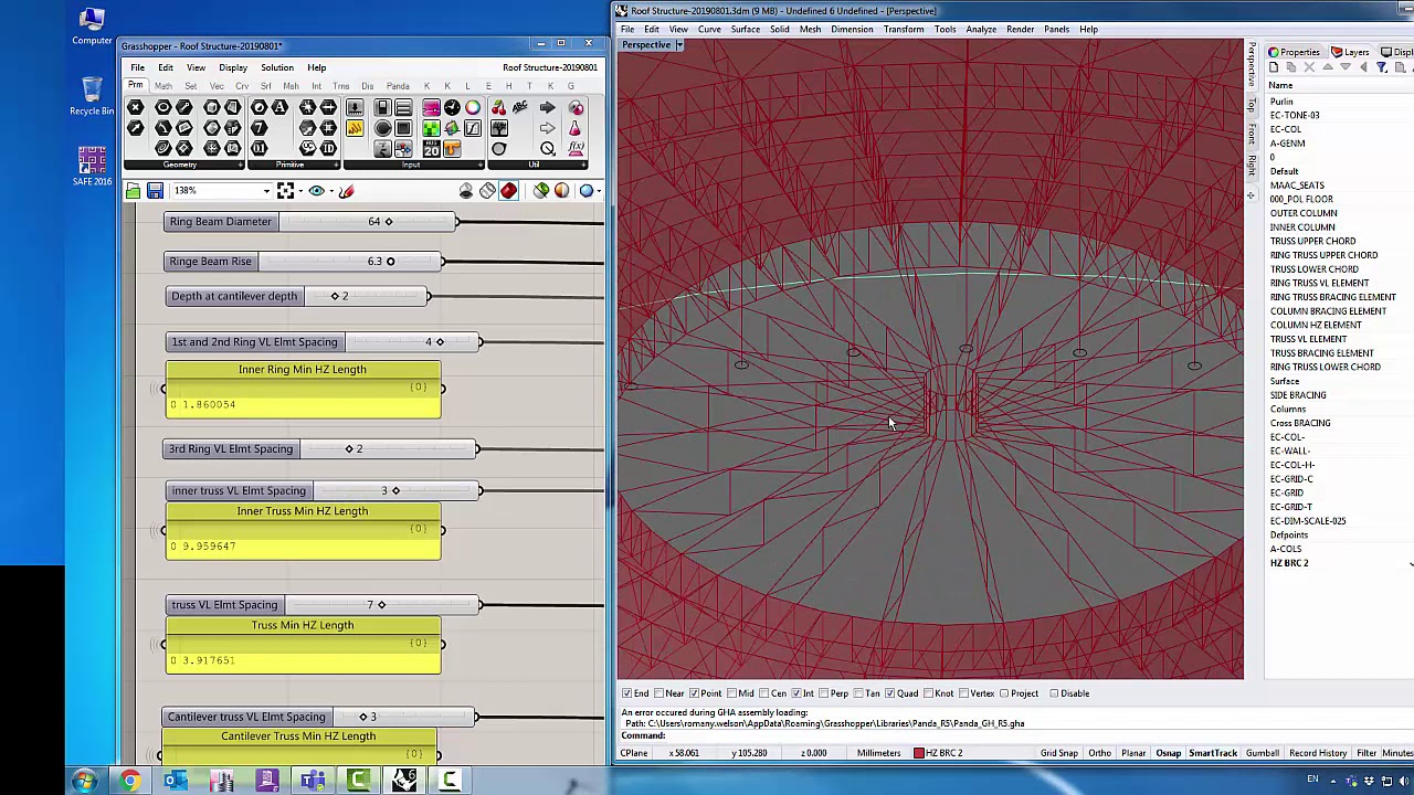 Stadium Roof Steel Structure - Parametric DXF - YouTube