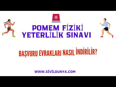 POMEM Fiziki Yeterlilik Sınavı Başvuru Evrakları Nasıl İndirilir?