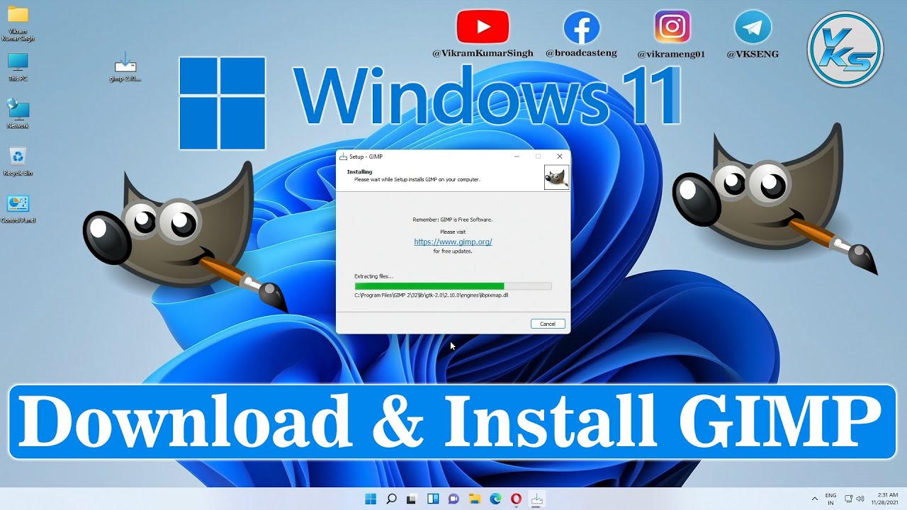 How To Download And Install GIMP On Windows 11 - YouTube