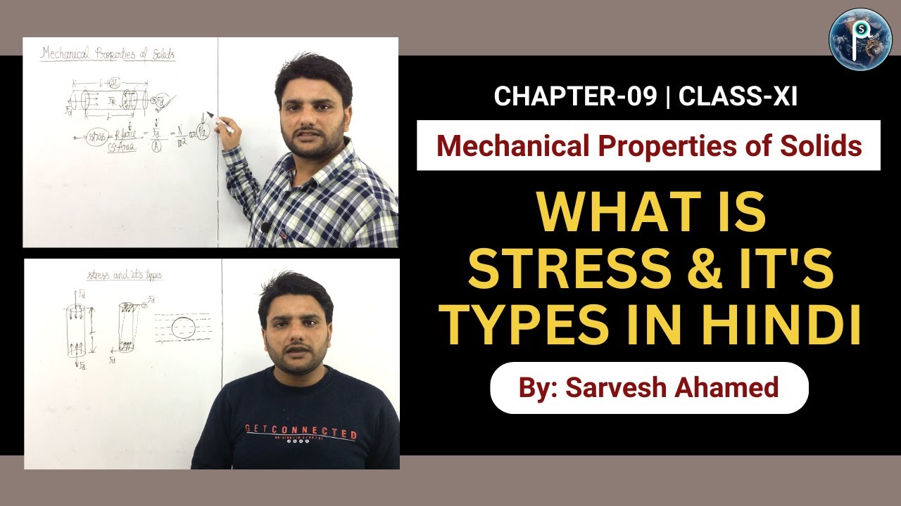 Define Stress and Explain the Types of Stress in Hindi | Longitudinal ...