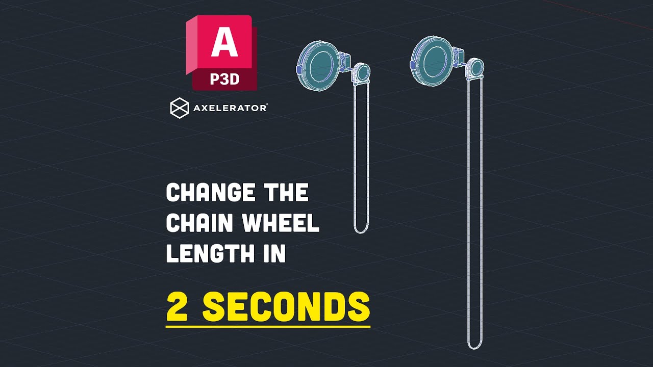 Speed Up Your Workflow: Editing Chain Wheel Lengths in Plant 3D - YouTube