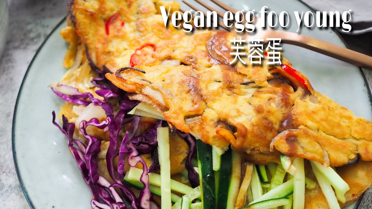 How to make Vegan egg foo yong | omelette recipe - YouTube