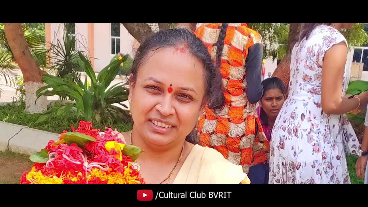 BVRIT Bathukamma Celebrations 2019||Clultural club BVRIT - YouTube