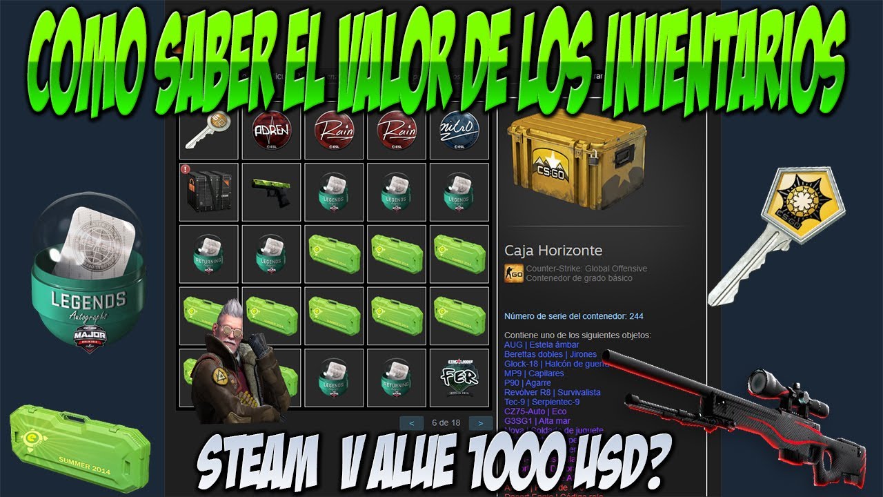 Cómo SABER el 💲VALOR de CUALQUIER INVETARIO STEAM 🚀2023 - YouTube