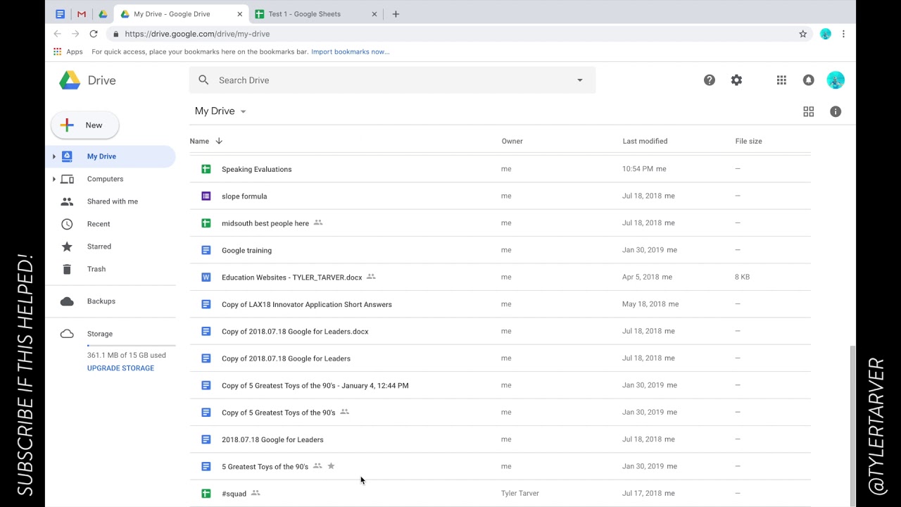 How to Create a Google Sheet - YouTube