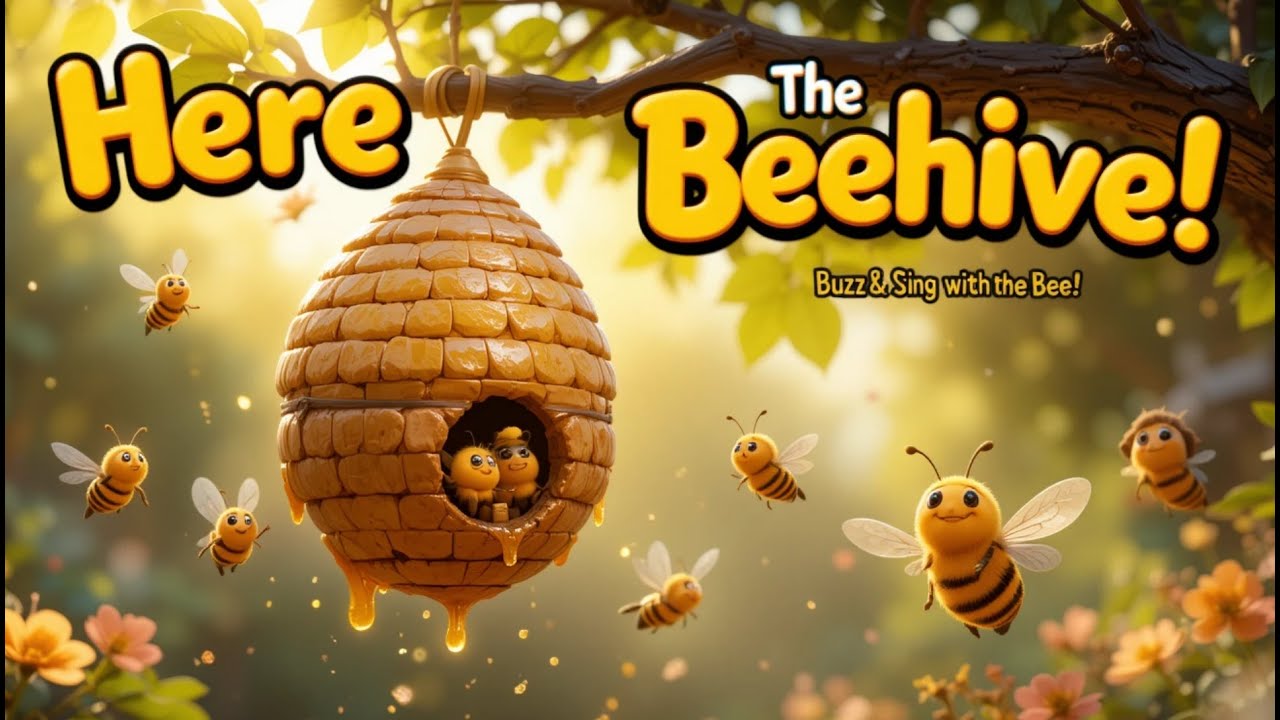 Here Is The Beehive | Count To Five | Nursery rhymes FOR Kids | Bunny ...