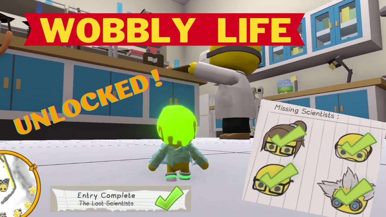 Wobbly Life Missing Scientist / Unlocked Scientist Outfit /Wir finden die 4 Wissenschaftler ...