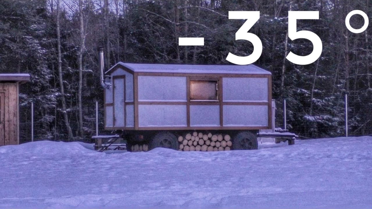 -35° Extreme Cold Cabin Night - YouTube