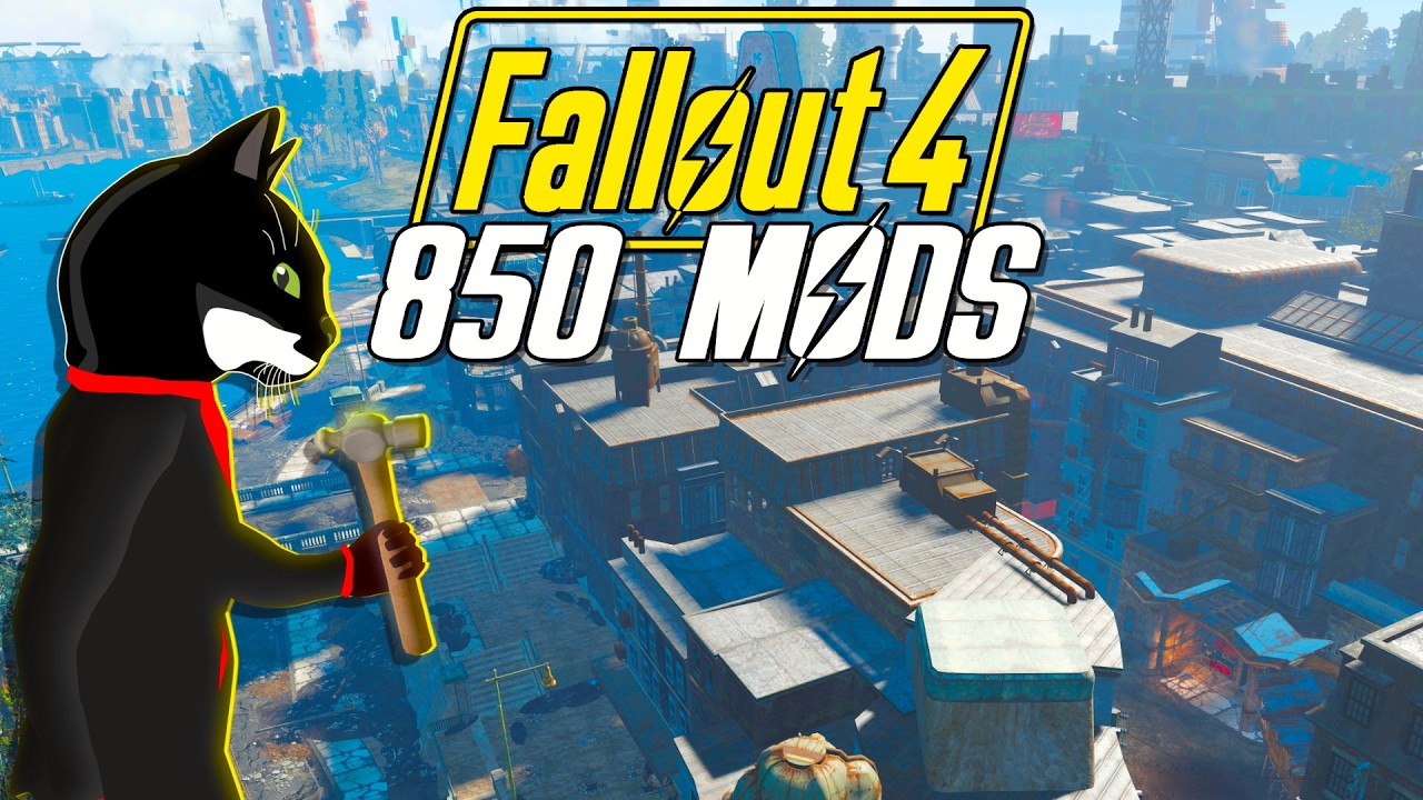 Building The Smallest Settlement - Modded Fallout 4 - Magnum Opus - YouTube