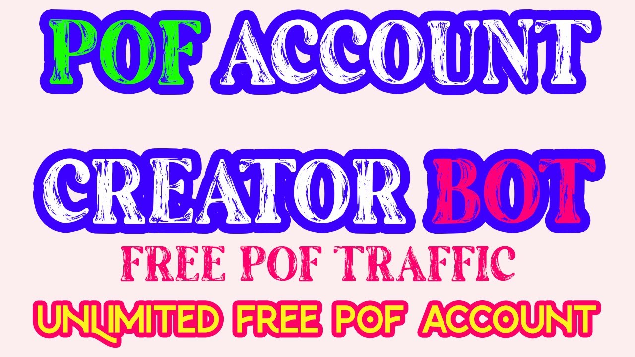 Pof account create | pof cpa marketing | pof new update | pof account ...