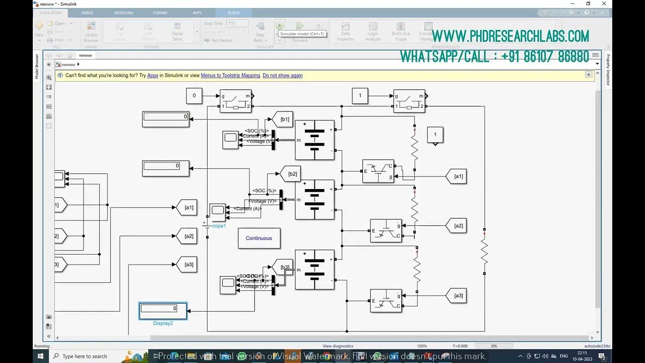 Lithium battery cell balancing matlab Simulink model - YouTube