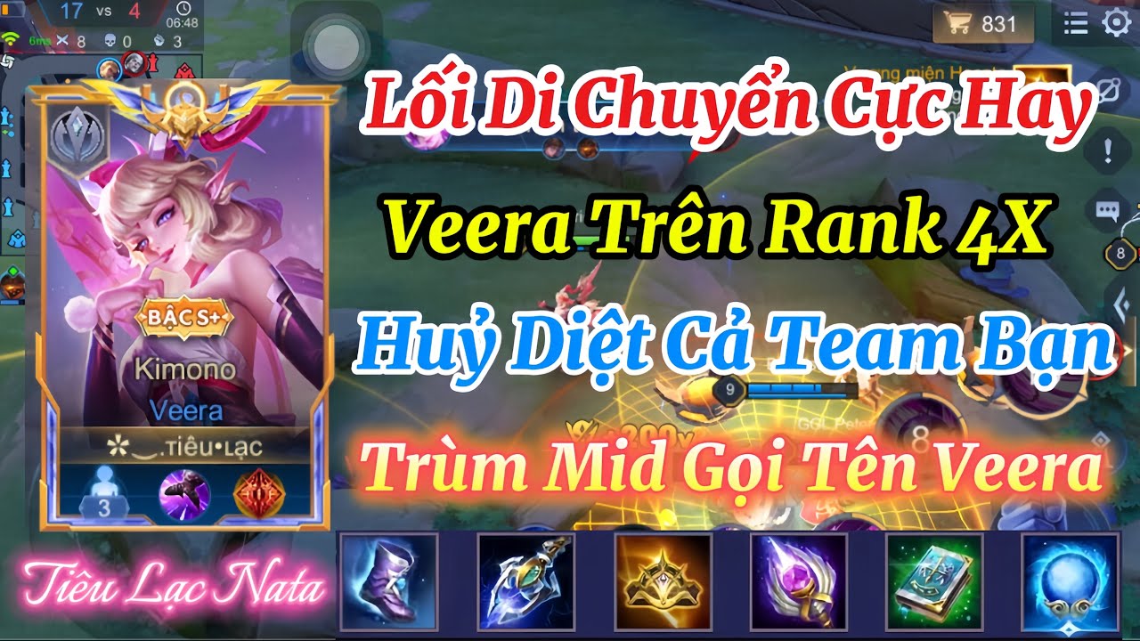 Tiêu Lạc | Hướng Dẫn Lối Di Chuyển Cho Veera Trên Rank 4X - Trùm Lane ...