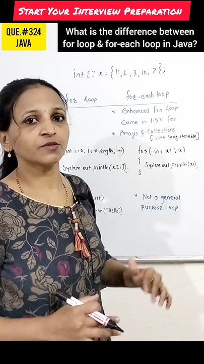 What is the difference between for loop & for-each loop in Java? #shorts #youtubeshorts - YouTube