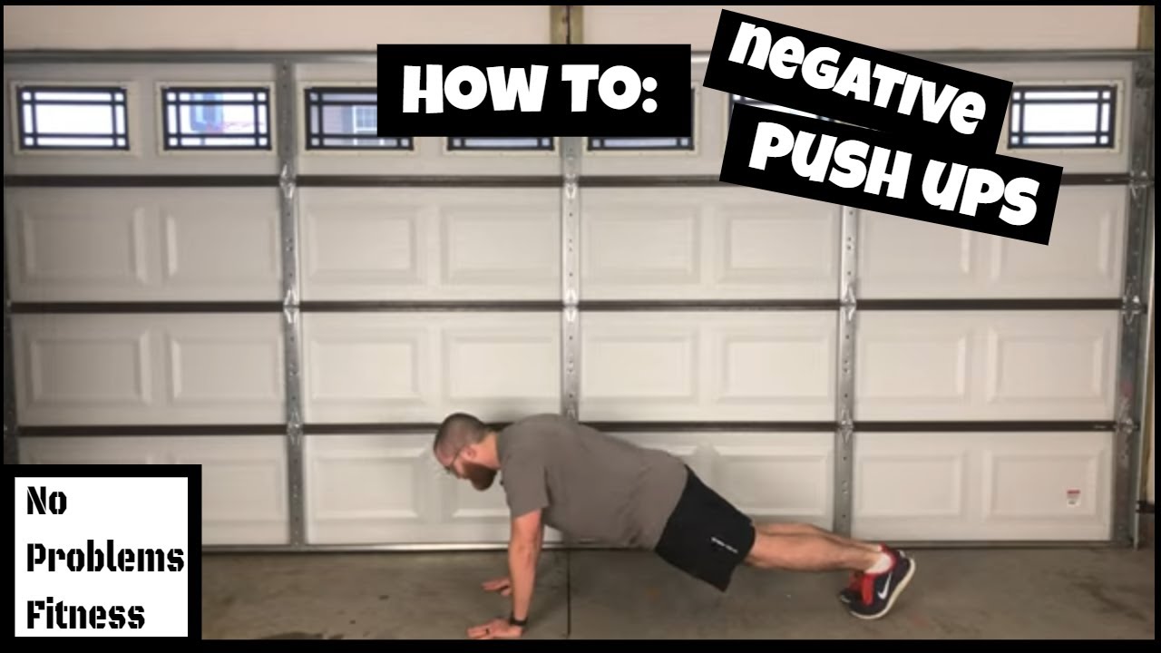 How to do Negative Pushups // Exercise Tutorial // Home Workout - YouTube