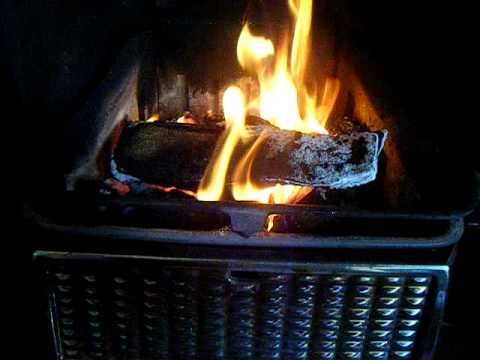 My new parkray all night burner and coal fire - YouTube