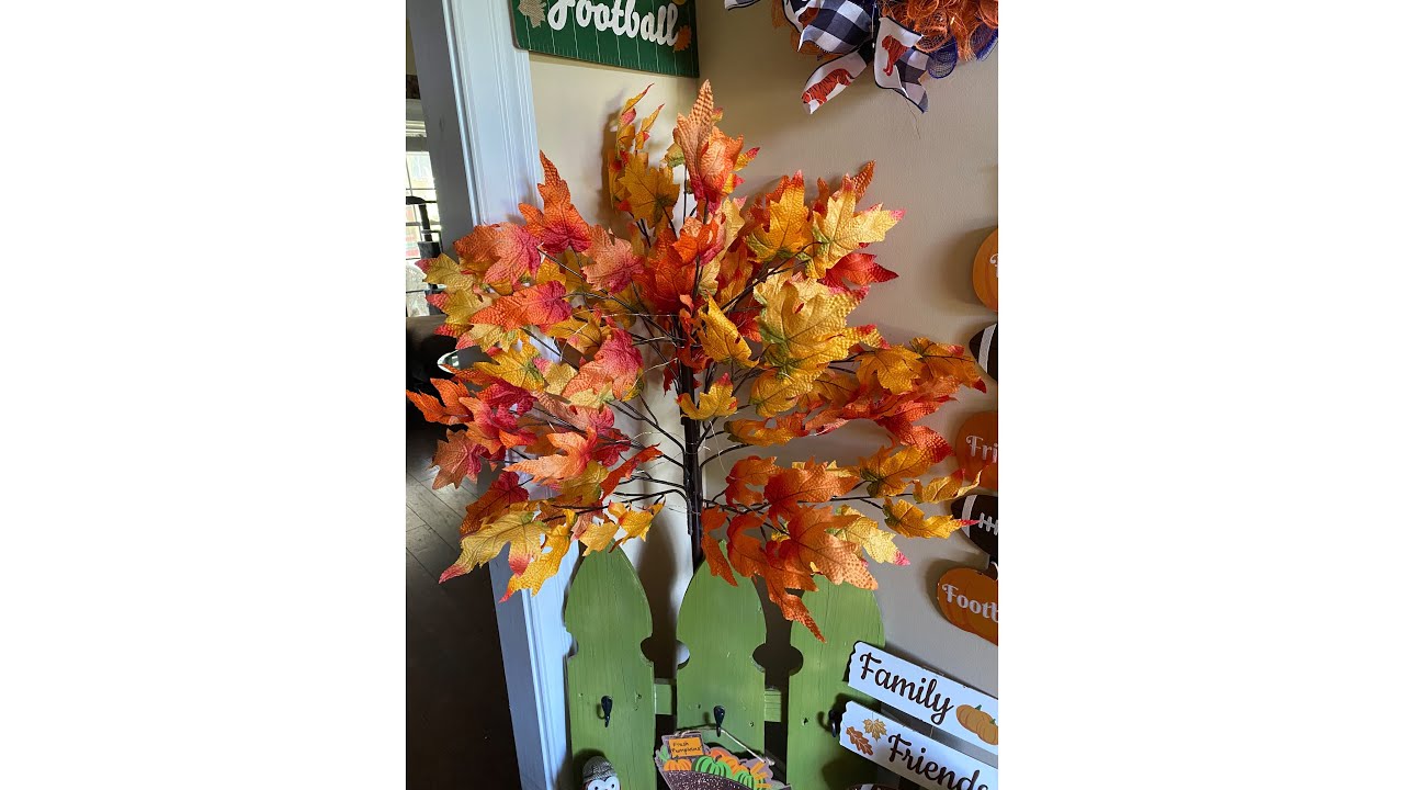 DIY Fall tree - YouTube