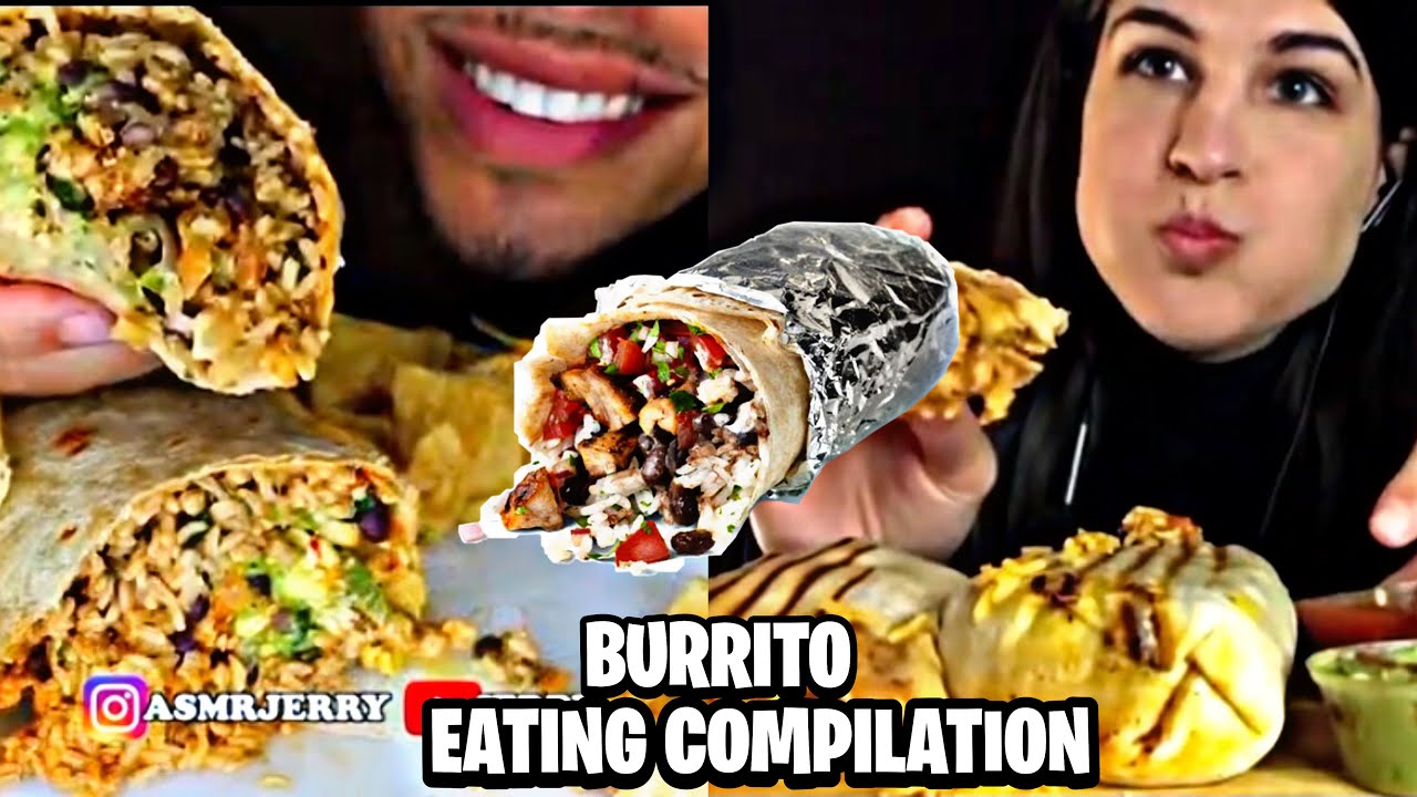 burrito eating compilation - YouTube