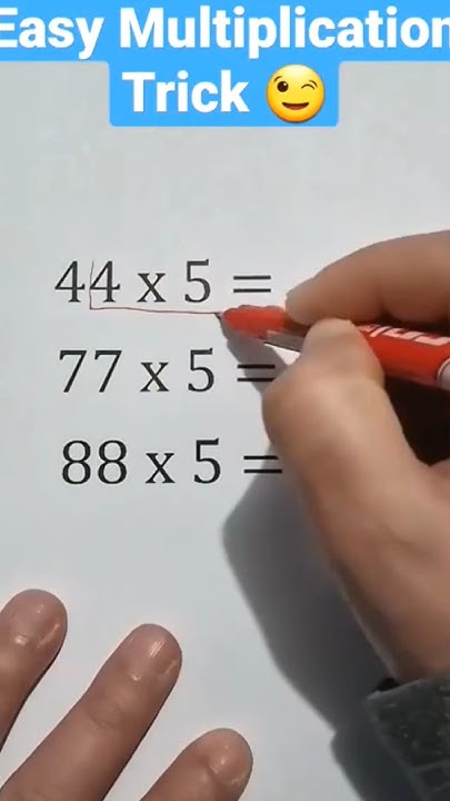 easy multiplication mat trick 🤓|#boardexam #mathstricks - YouTube