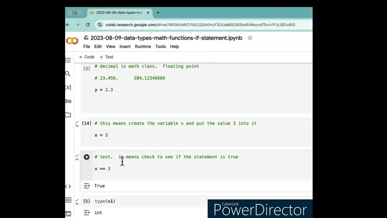 Python Data Types, the If Statement, Logical Operators - YouTube