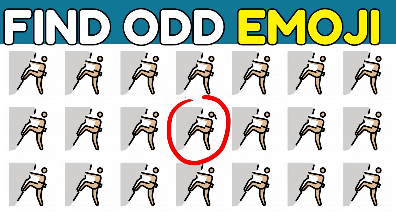 See Who Can Find the Odd Out Emoji the Fastest! - YouTube