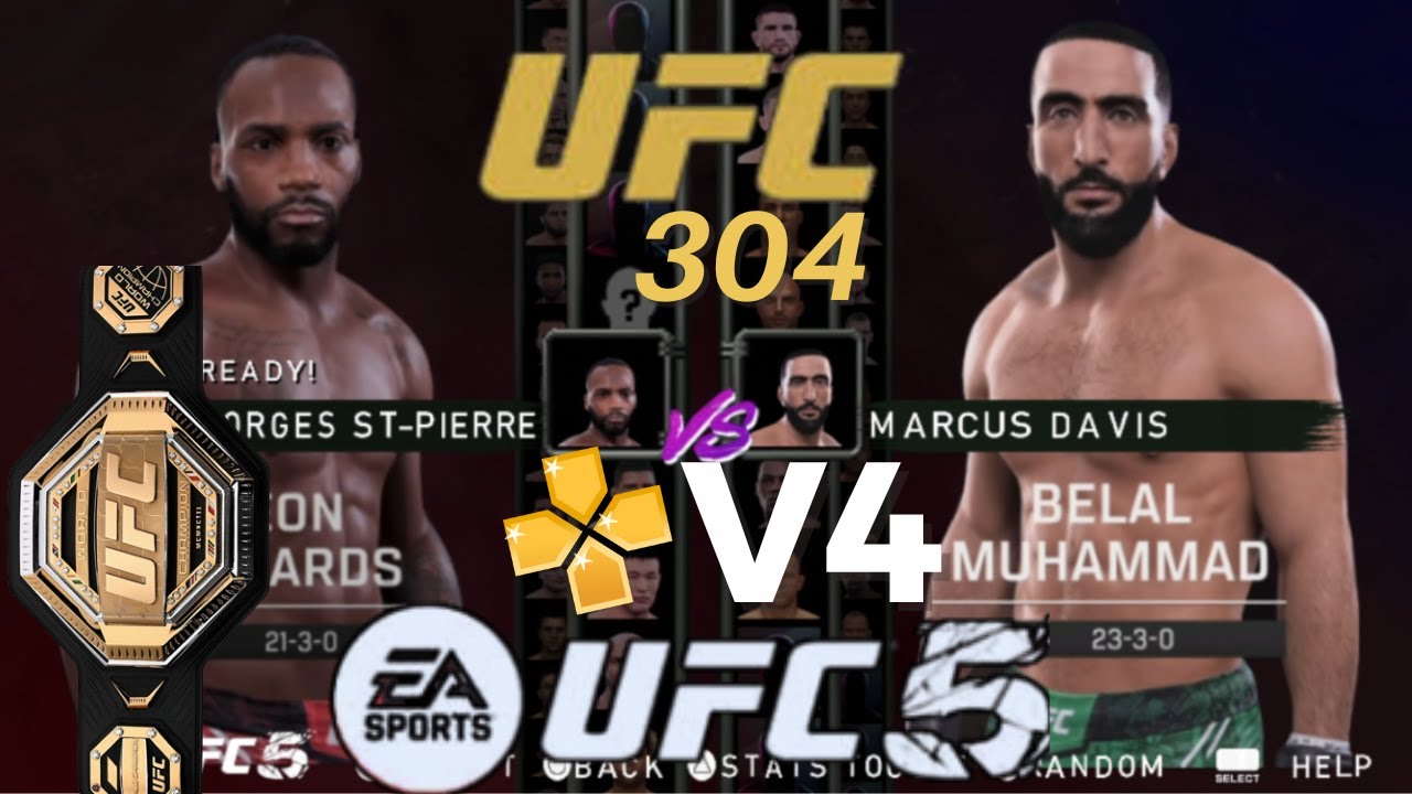UFC 5 PPSSPP MOD V4 LUTA PRINCIPAL UFC 304 - YouTube