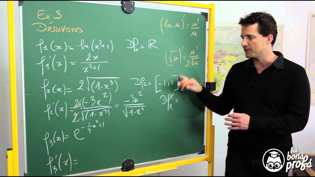 Fonctions derivées - Exercice 3 - MATHS - TES spé Maths - Les Bons ...