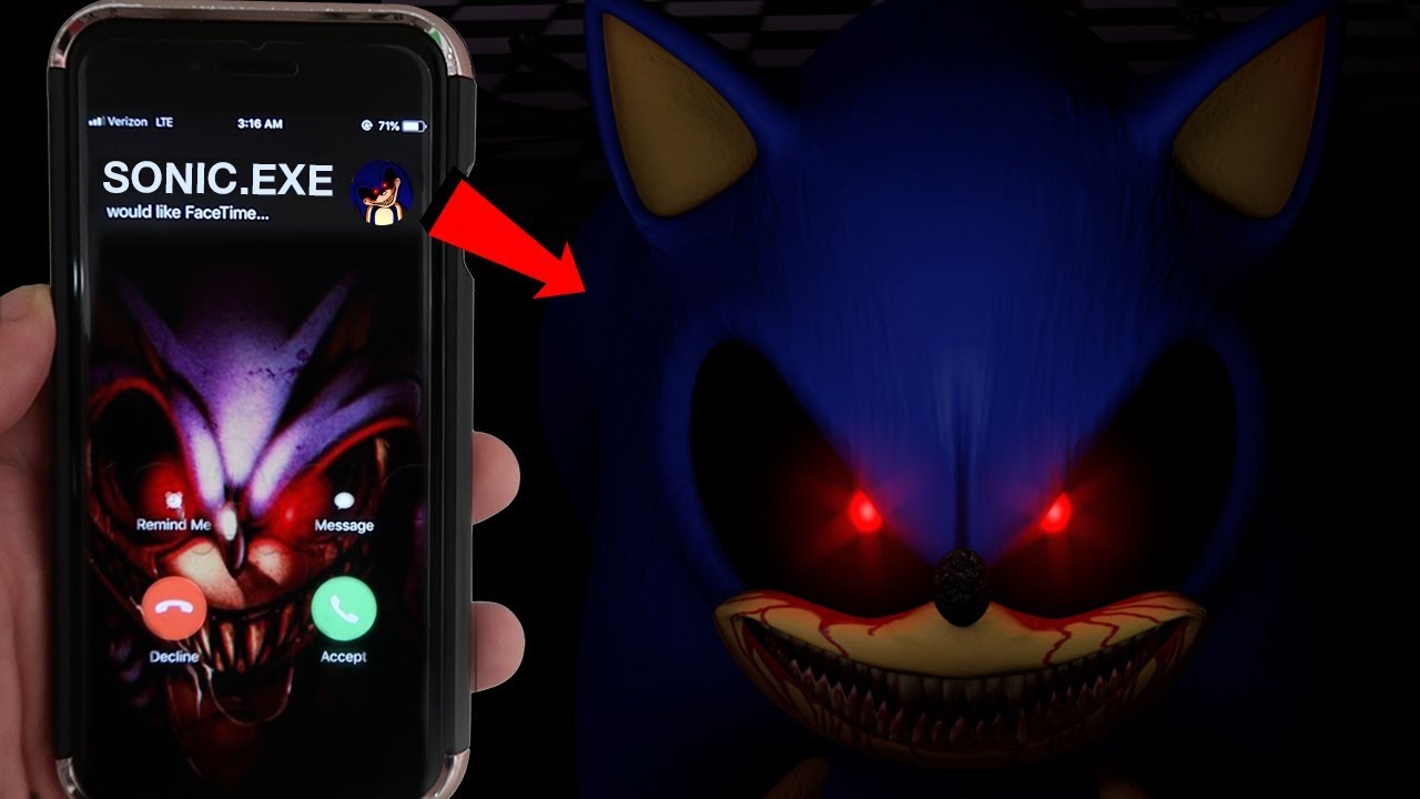  SONIC EXE IS HERE CALLING SONIC EXE ON FACETIME AT 3AM GONE WRONG