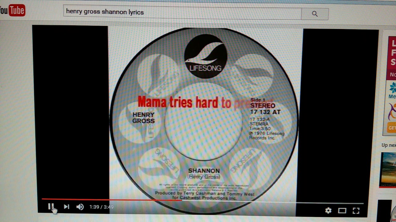 Henry Gross Shannon 1976 - YouTube