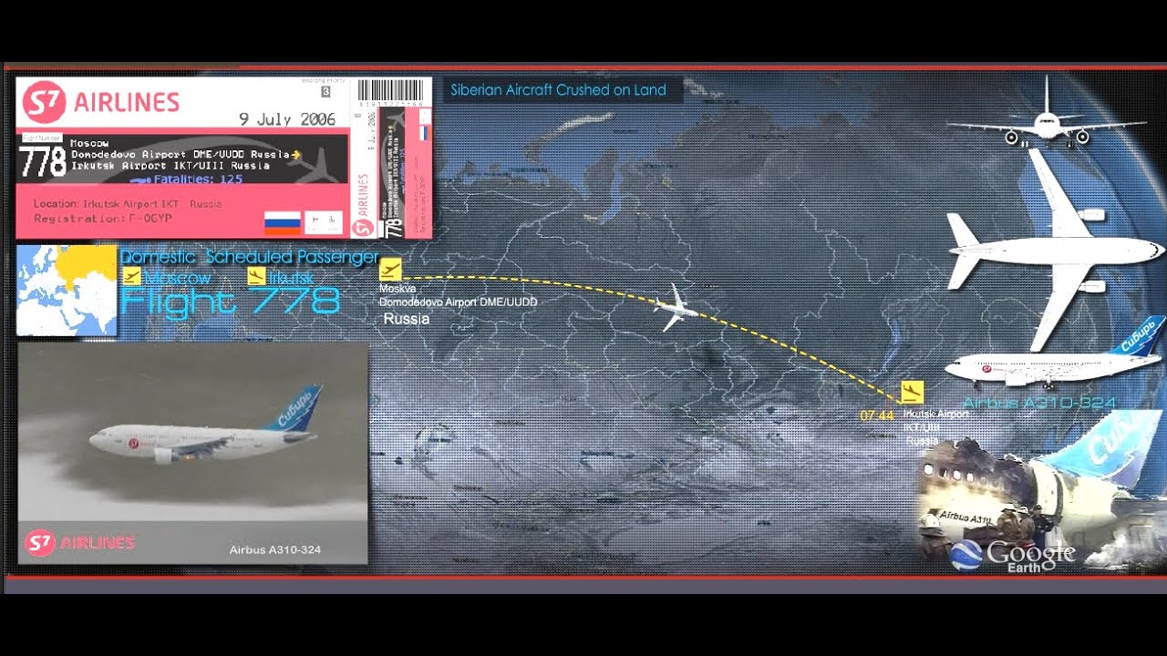 S7 AIRLINES Flight778 Moscow-Irkutsk RUSSİA 9 July 2006 - YouTube