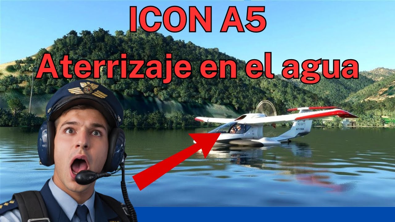 Microsoft Flight simulator--ICON A5-Aterrizaje en el agua. - YouTube