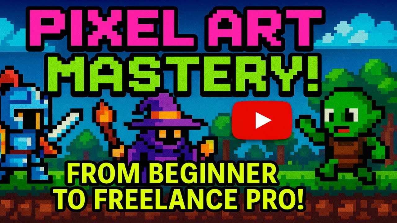 Pixel Art Master Course | Beginner to Professional Freelance | Part 1 ...