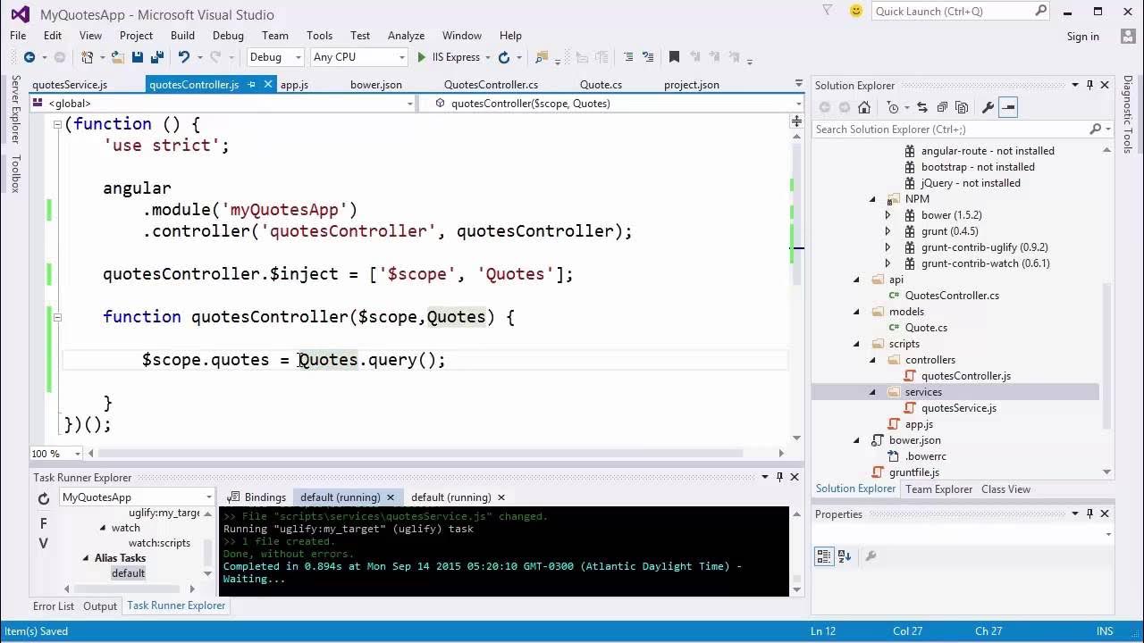 AngularJS and MVC 6 Web API tutorials - YouTube