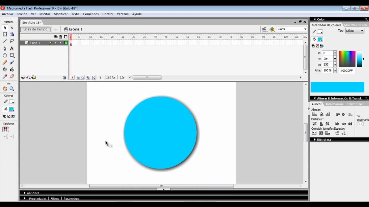 Action Script 2 en Macromedia Flash 8 - Botón con direccion WEB - YouTube