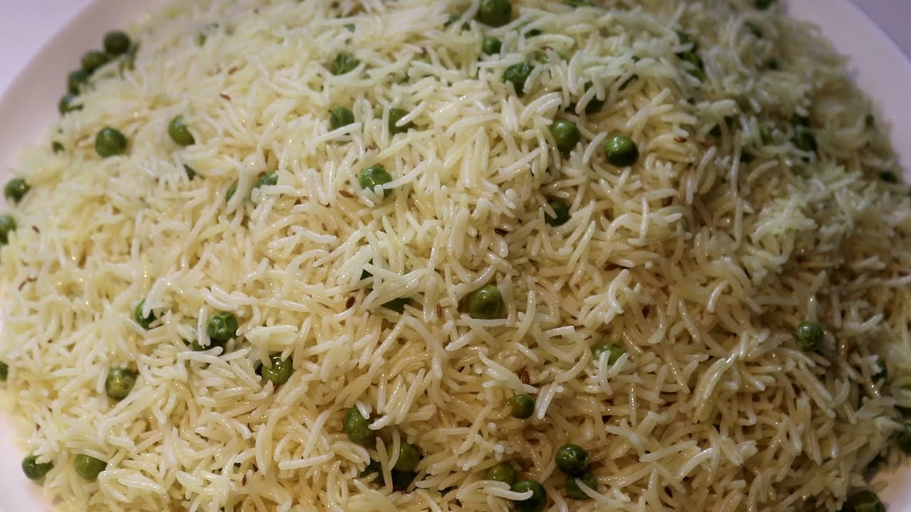 Rice Green peas palaw/متر پلو خوشمزه - YouTube