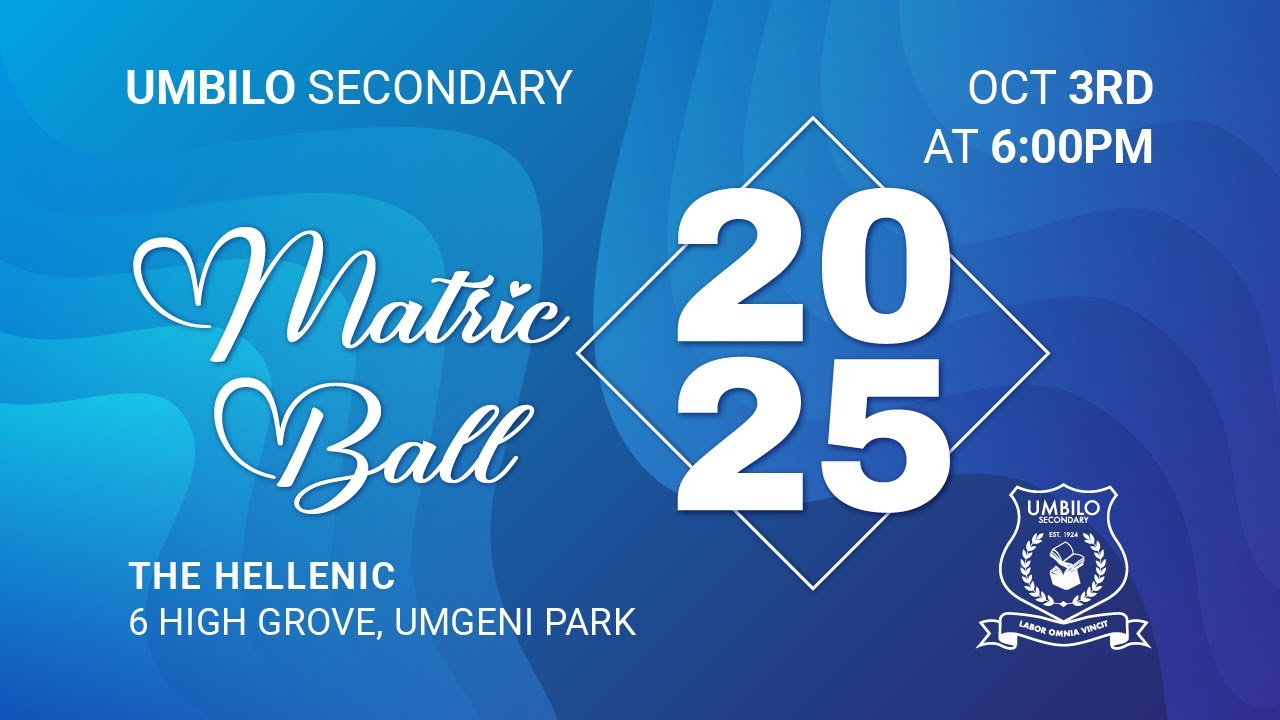 Umbilo Secondary Matric Ball 2025 - YouTube