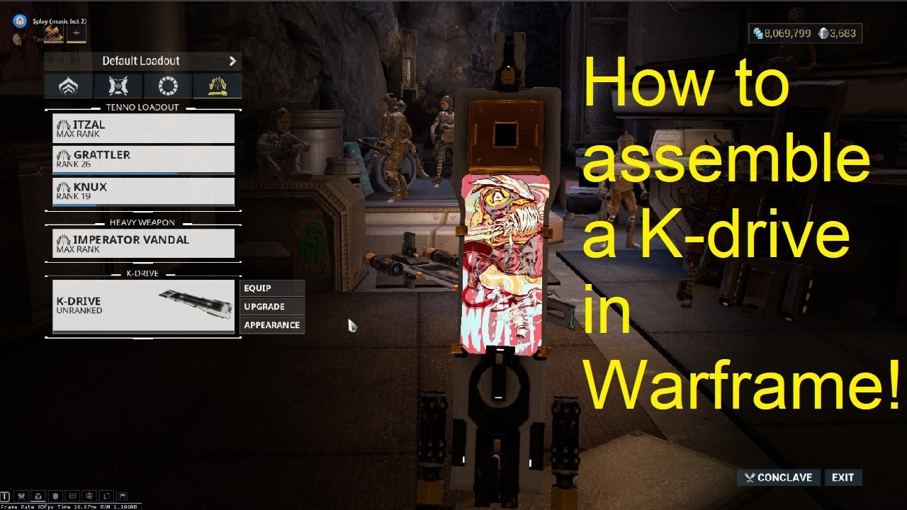 How to assemble a K drive in Warframe! - YouTube