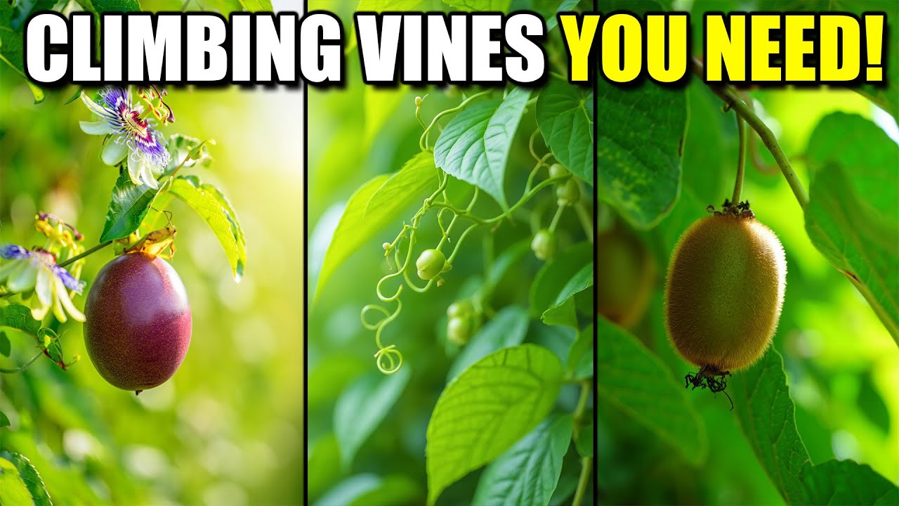 Top 10 Perennial Edible Climbing Vines for Small Vertical Gardens - YouTube