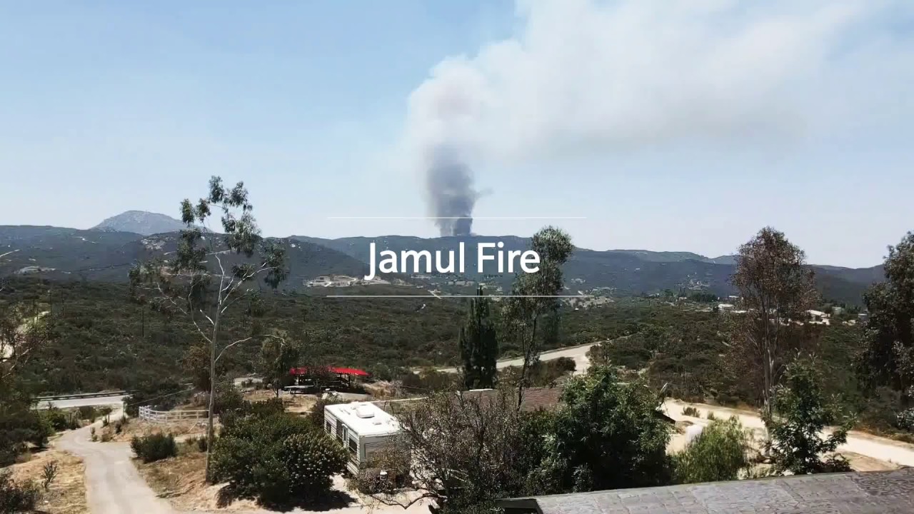 Skyline |Jamul CA Fire Beginning | Dji Mavic Air 2 - YouTube