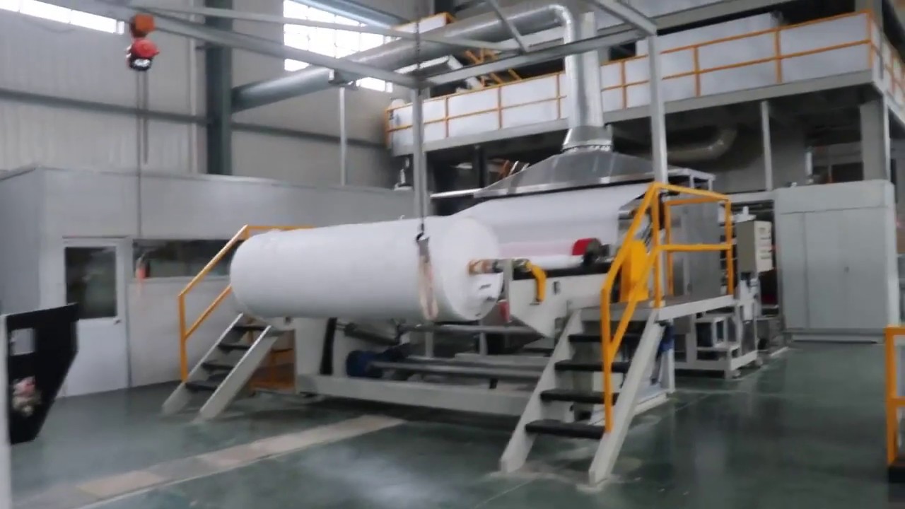 LÍNEA DE PRODUCCIÓN DE TELA NO TEJIDA SMS DE PP SPUNBOND NON WOVEN ...