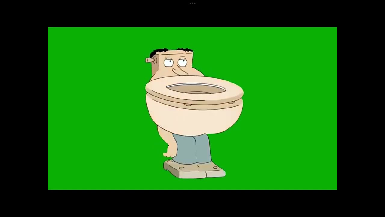Quagmire turning into a toilet green screen - YouTube