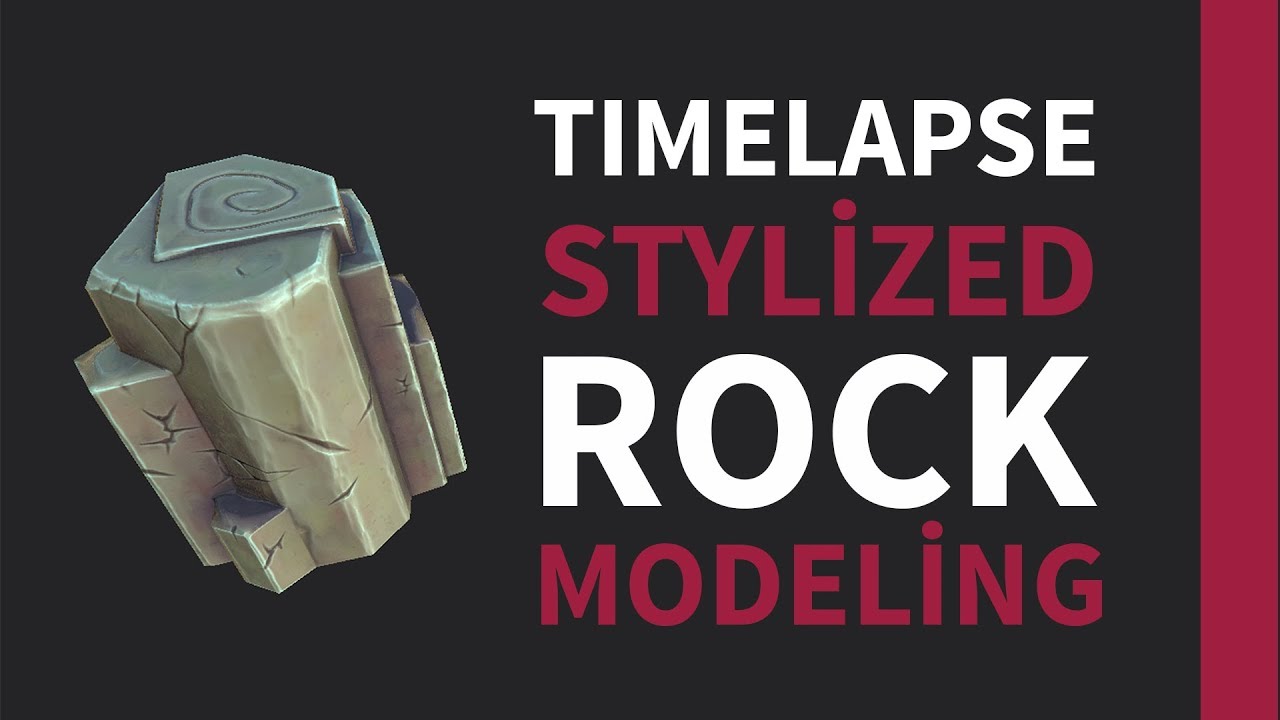 Autodesk 3Ds Max 2018 | Stylized Rock Timelapse Modeling - YouTube