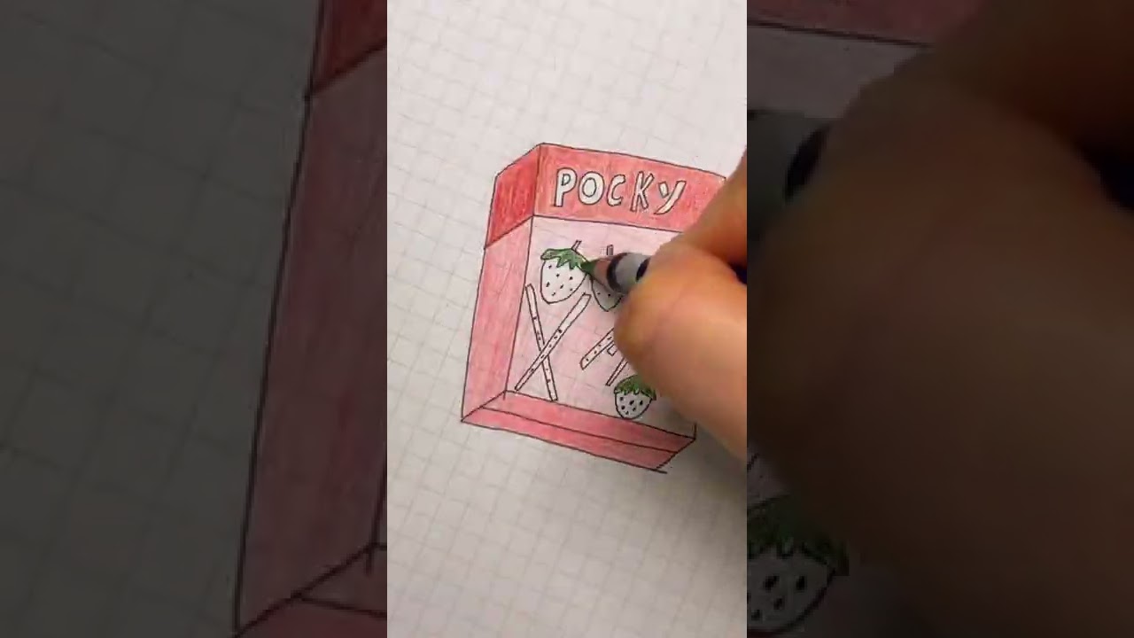 How to draw Pocky sticks🍫🍡 - YouTube