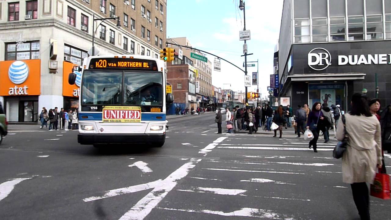 MTA Long Island Bus Orion VII CNG #1755 N20 at Main Street & Roosevelt ...