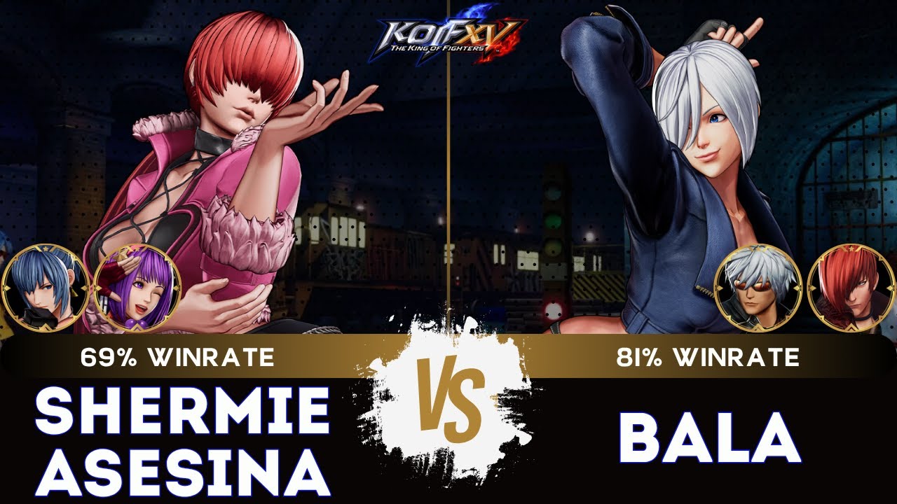KOF XV🌟SHERMIE ASESINA (Shermie/Athena/Leona) vs BALA (Ángel/K'/Iori)🌟Ranked Match - 08/25 - YouTube
