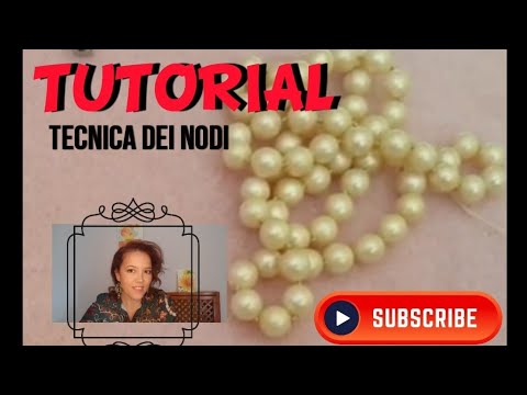 Tutorial collana con la tecnica dei nodi - YouTube