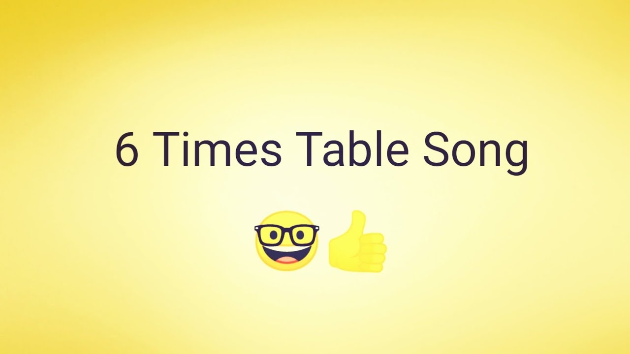 6 Times Table Song - Multiplication Song - YouTube