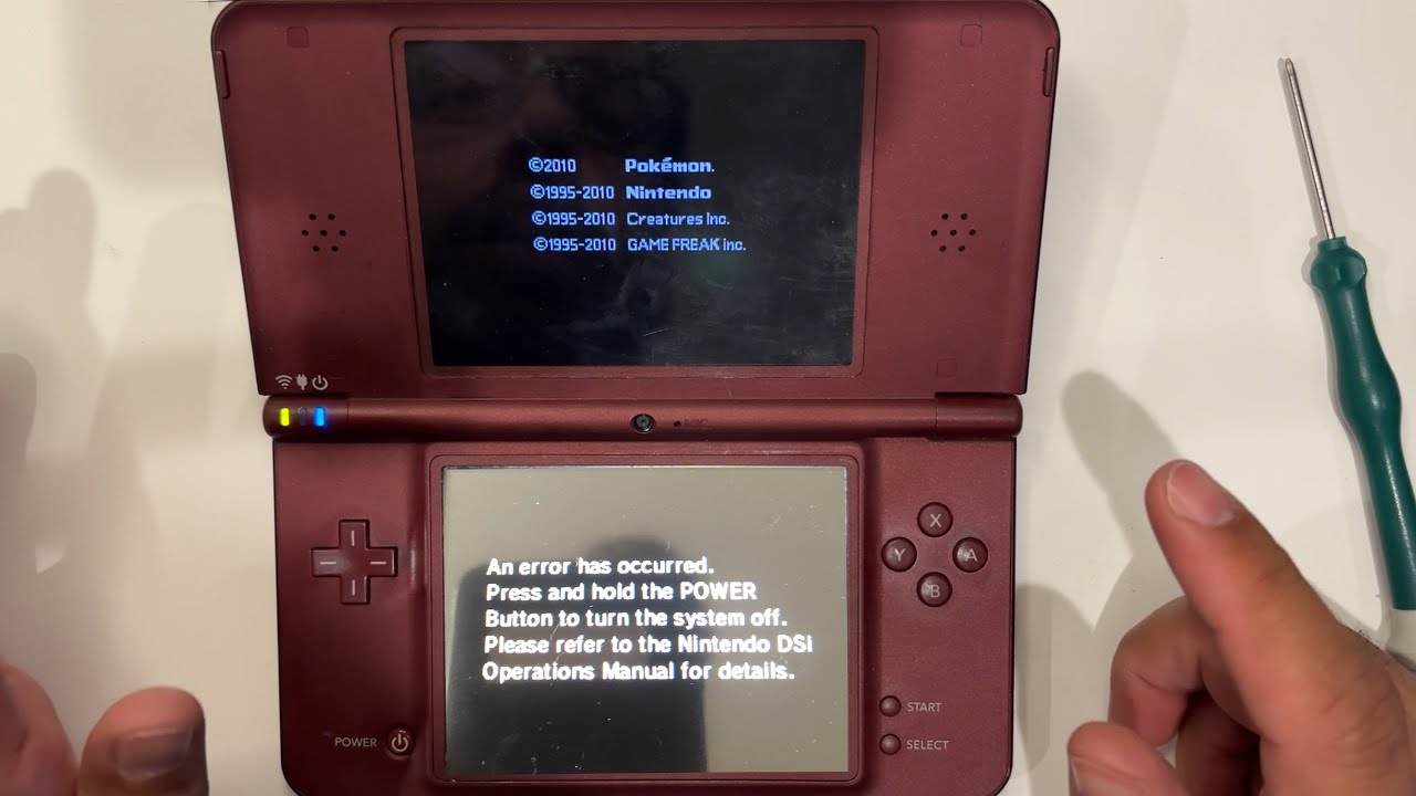 nintendo DSI XL How to Fix An error has occurred - YouTube