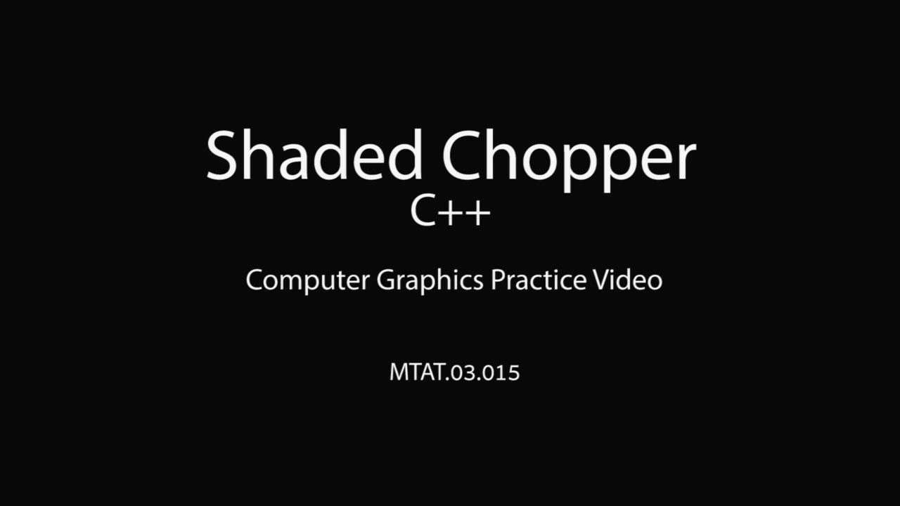 6.1. Shaded Chopper - CPP - YouTube