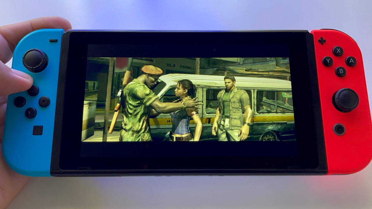 Resident Evil 5 (p1) | Nintendo Switch V2 handheld gameplay - YouTube